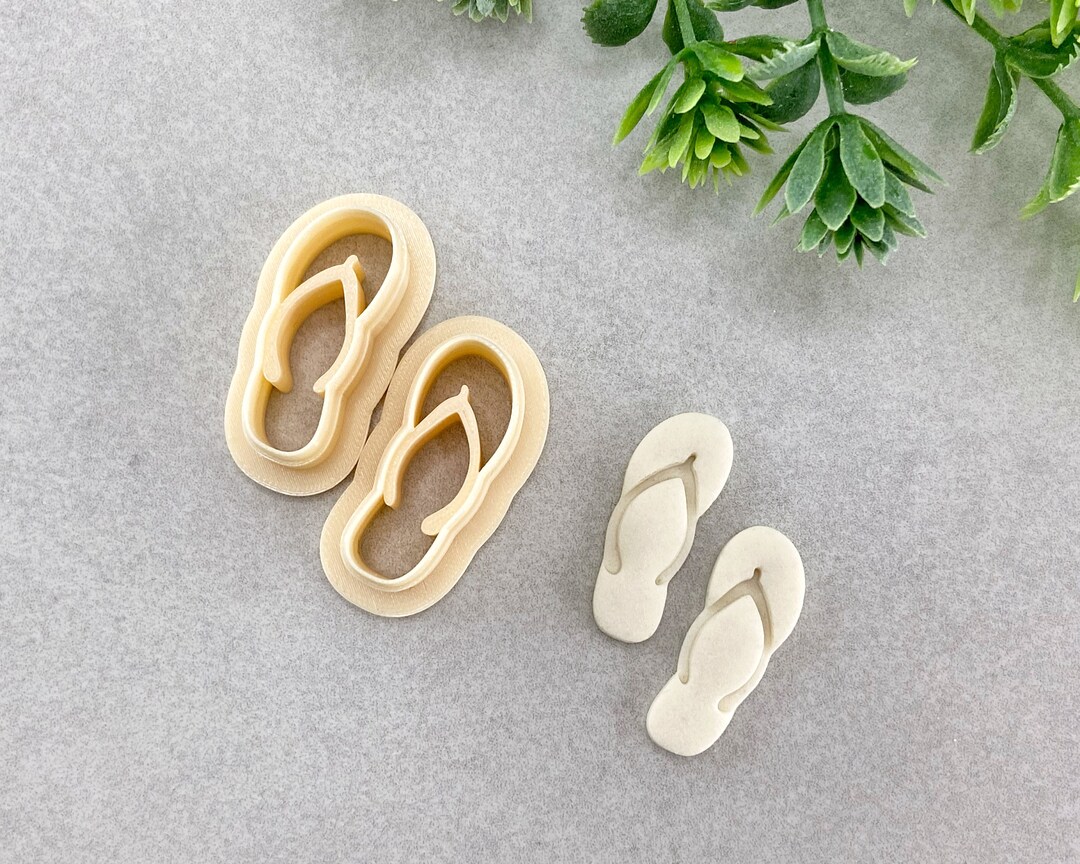 Flip-flop Summer Clay Cutter, Sandals Summer Polymer Clay Cutter ...
