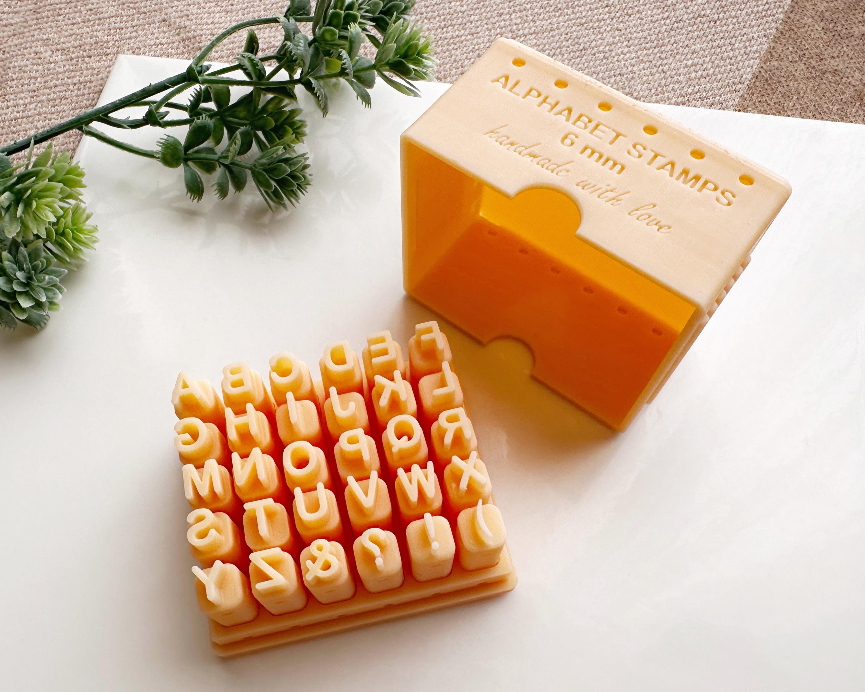 Uppercase Alphabet Clay Stamps - Perfect for Pottery & Polymer Clay ...