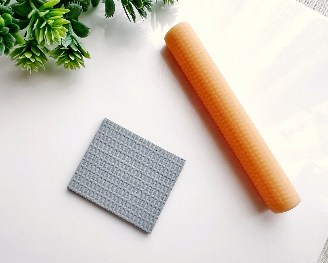 Wicker Basket Weave Clay Texture Roller, Polymer Clay Texture Roller ...