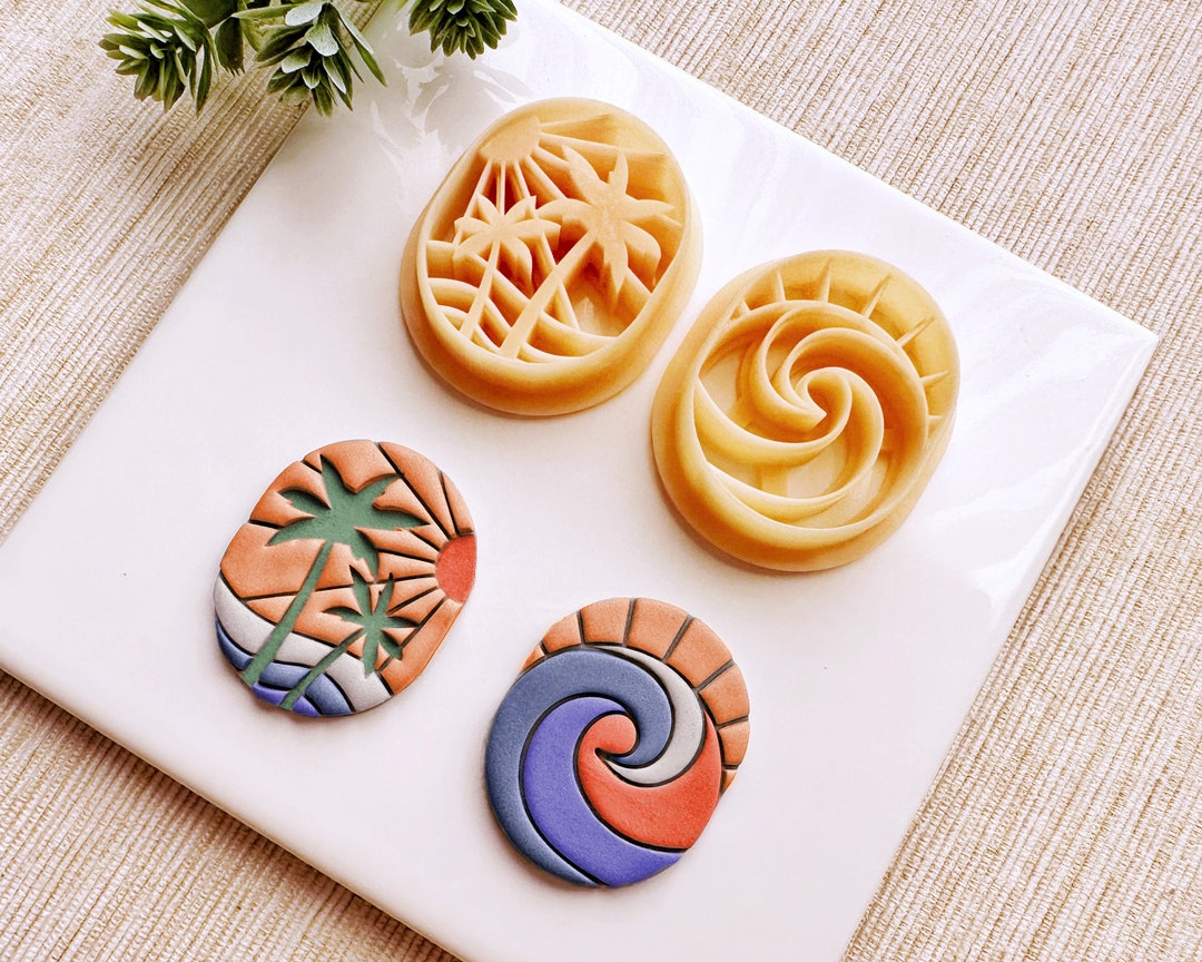 Summer Landscapes Summer Clay Cutter, Ellipse Summer Polymer Clay ...
