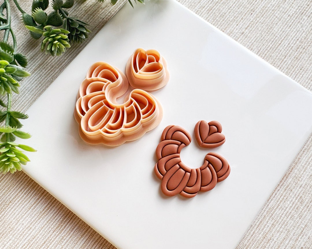 Ornate Dangle Spring Clay Cutter, Embossing Polymer Clay Cutter ...