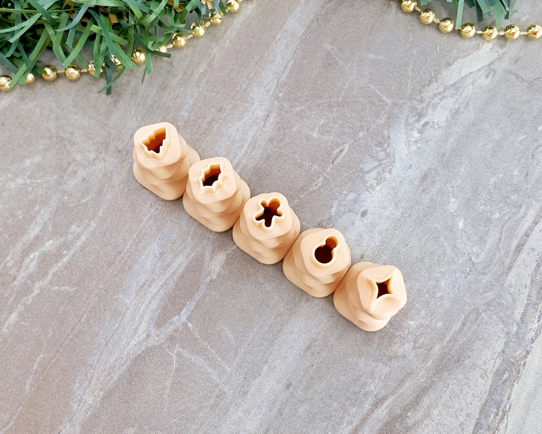 Christmas Micro Cutter Set of 5, Micro Polymer Clay Cutter, Mini ...