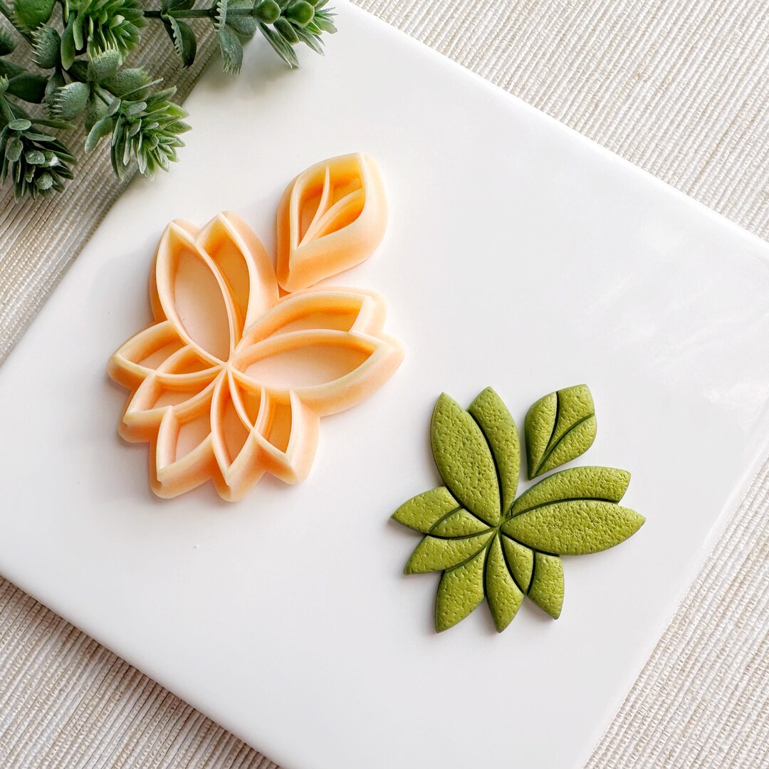 Spiky Spring Dangle Clay Cutter Set, Embossing Polymer Clay Cutter ...