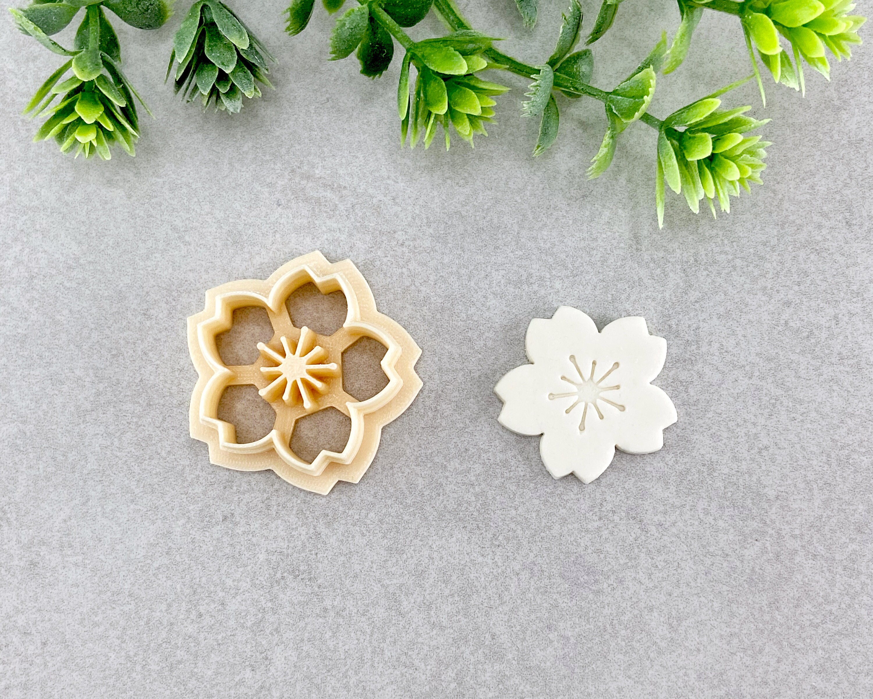Sakura Flower Spring Clay Cutter Floral Cherry Blossom - Etsy