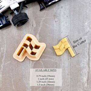 Checkered Flag Racing Clay Cutter, Polymer Clay Cutter for Earrings ...