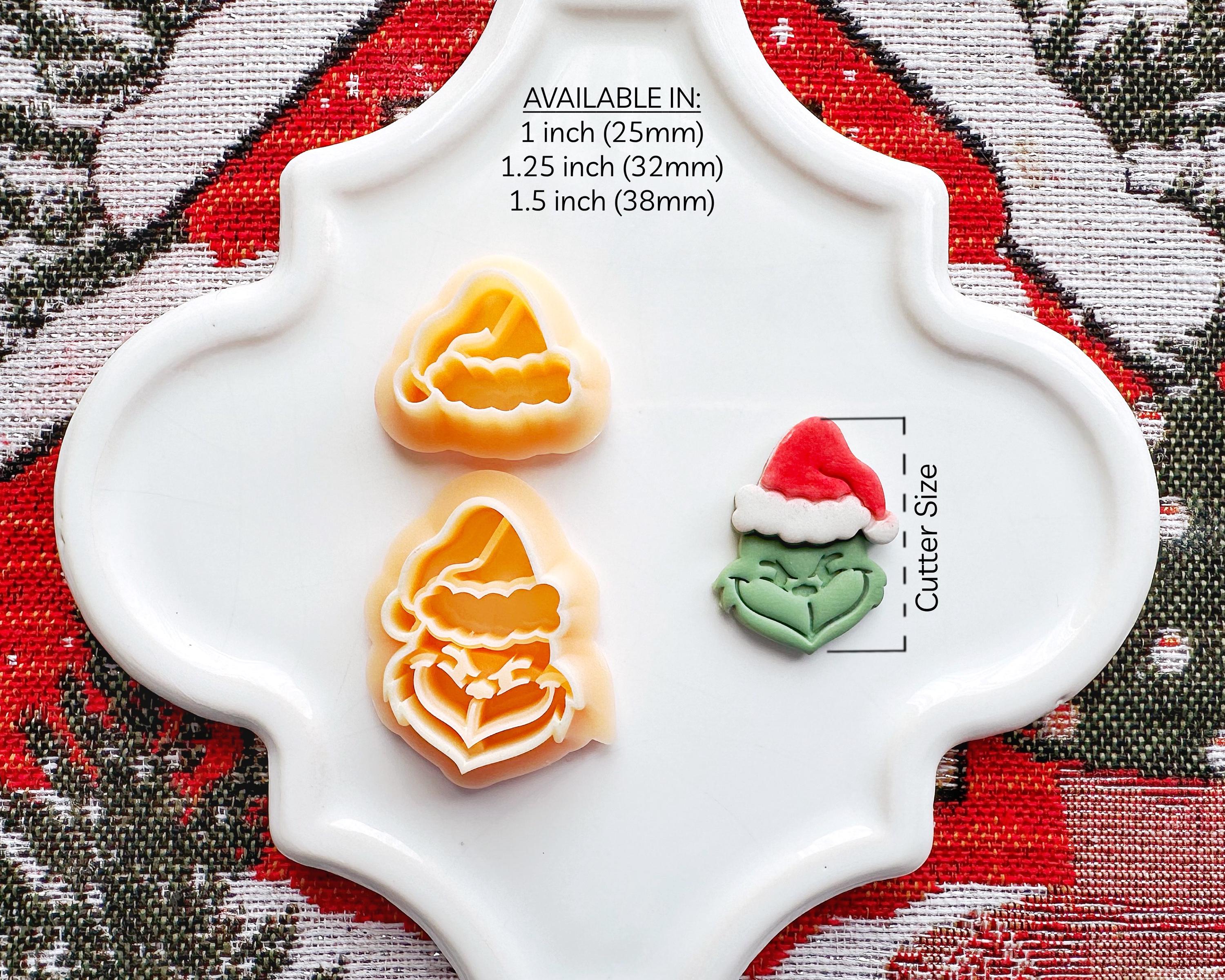 Grinch Clay Cutter Set: Festive Christmas Earring & Decoration Tools - Etsy