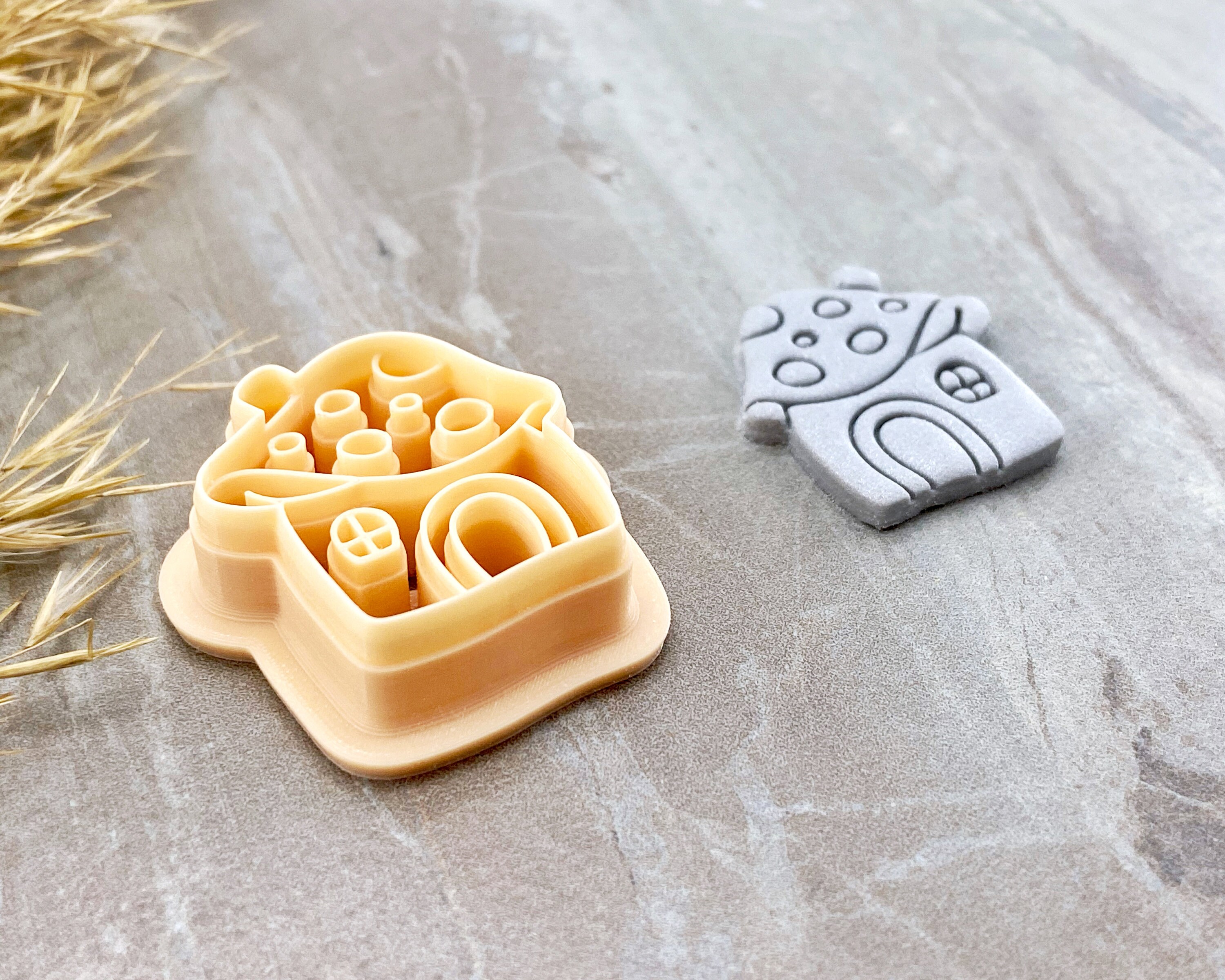 Mushroom House Clay Cutter, Fall Clay Cutter, Autumn Themed Mushroom ...