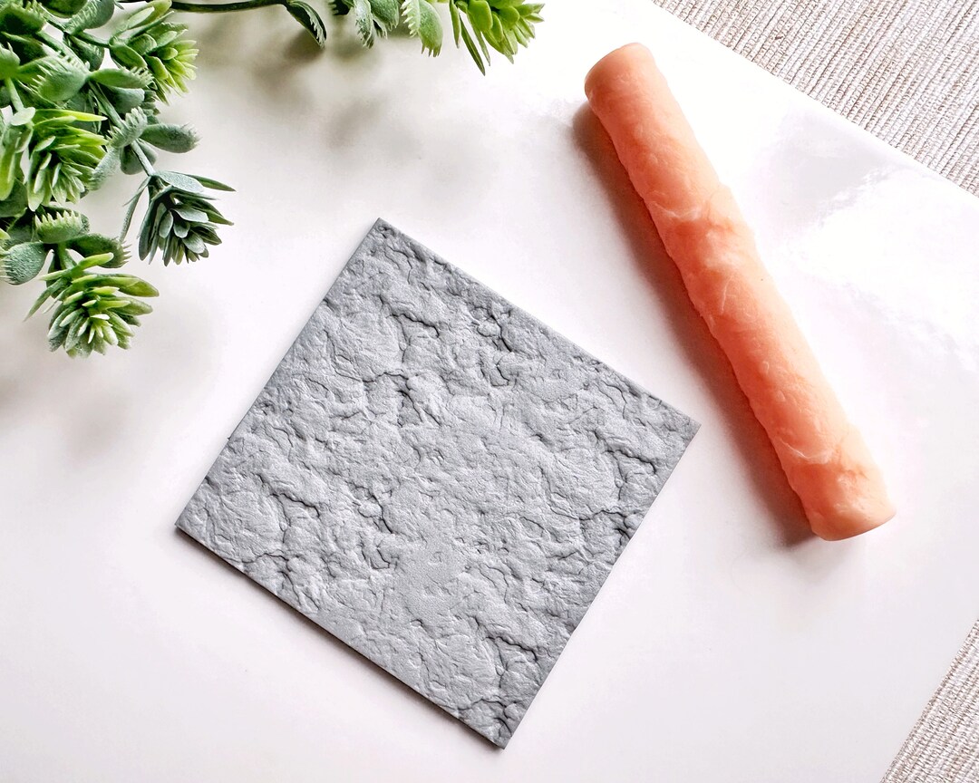 Slate Rock Clay Texture Roller, Polymer Clay Texture Roller, Resin Hand ...