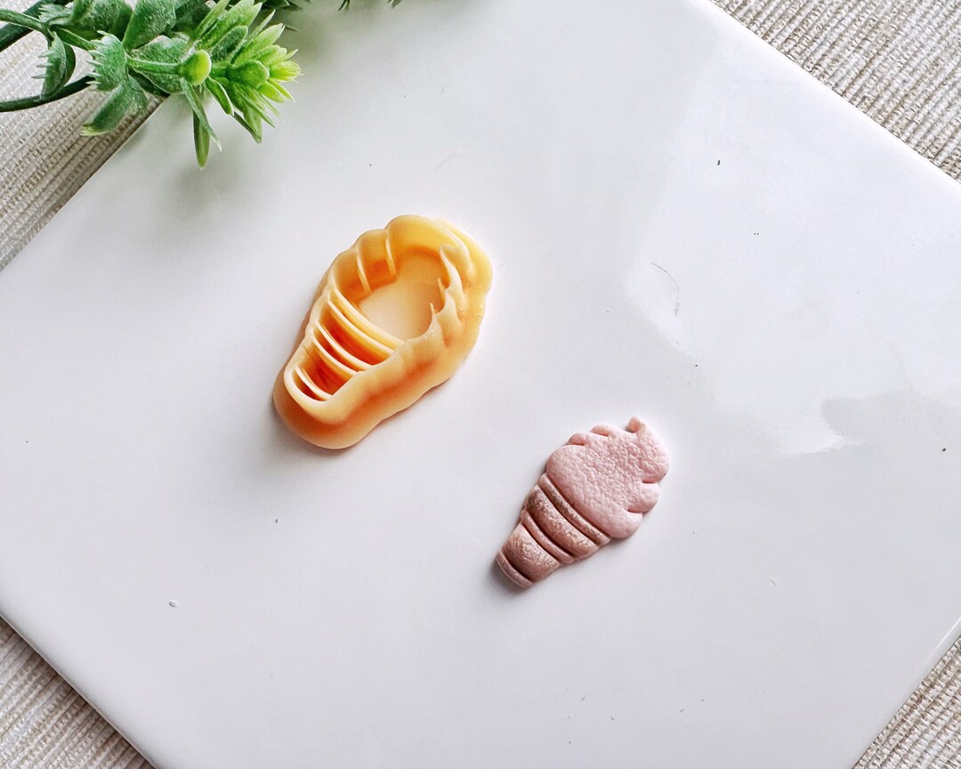 Ice Cream Cone Clay Cutter | Summer Polymer Clay Cutter for Earrings ...