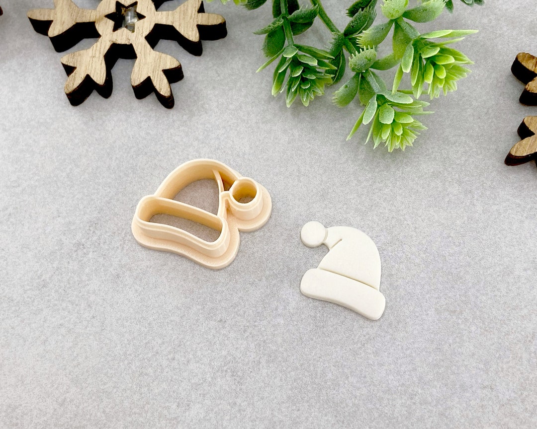 Santa's Hat Christmas Polymer Clay Cutter, Embossing Polymer Clay ...