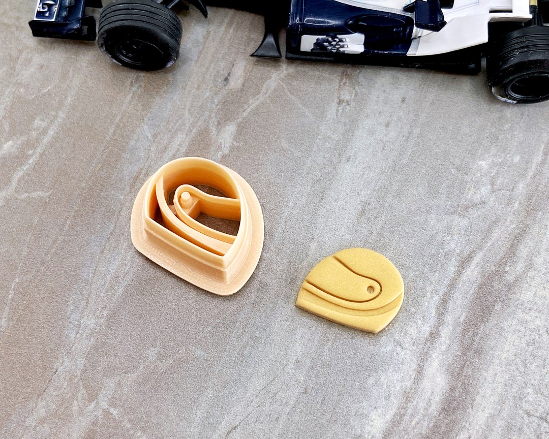 Racing Helmet Clay Cutter, Polymer Clay Cutter for Earrings, Racing ...