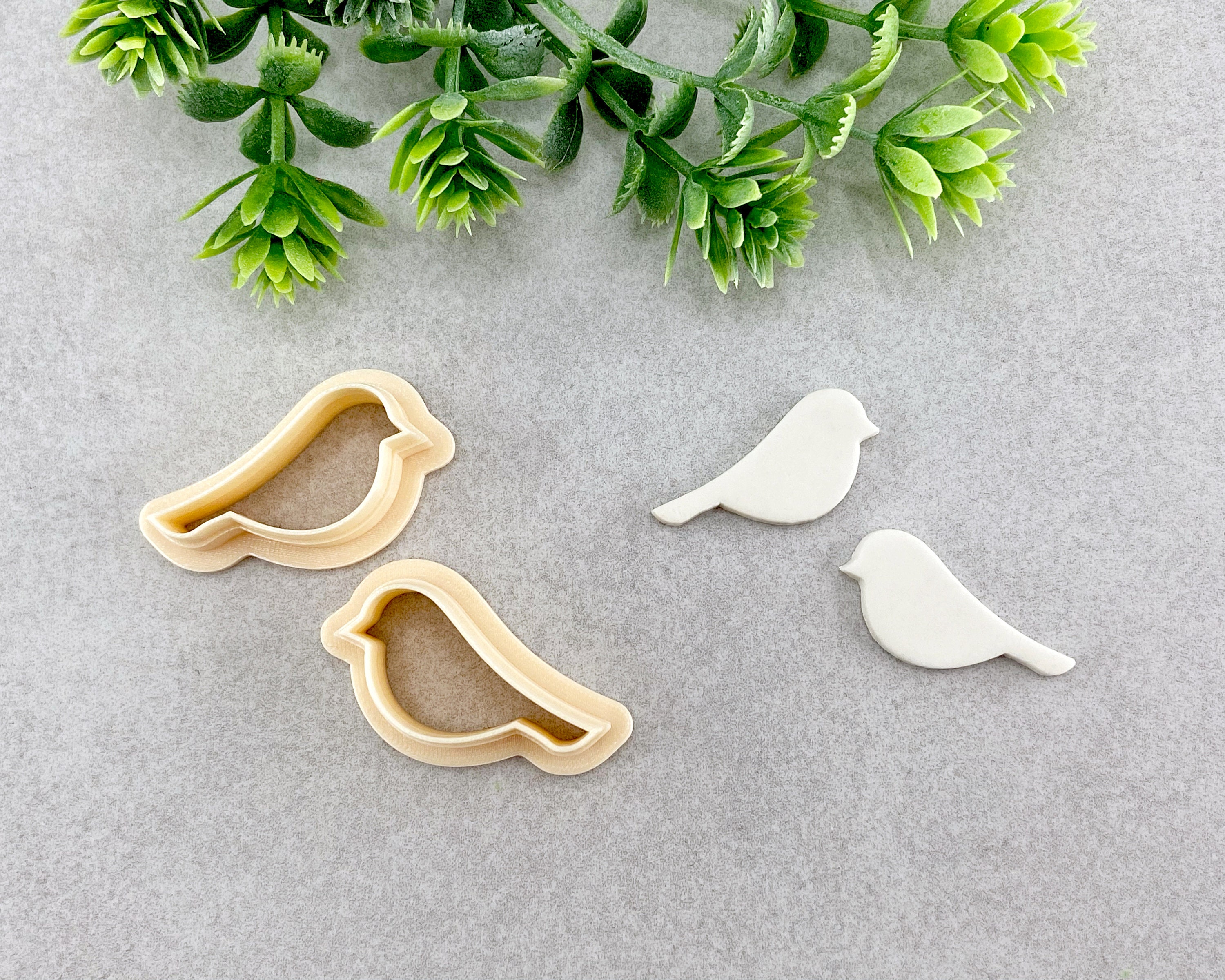 Birds Spring Clay Cutter Set Bird Shaped Embossing Polymer - Etsy
