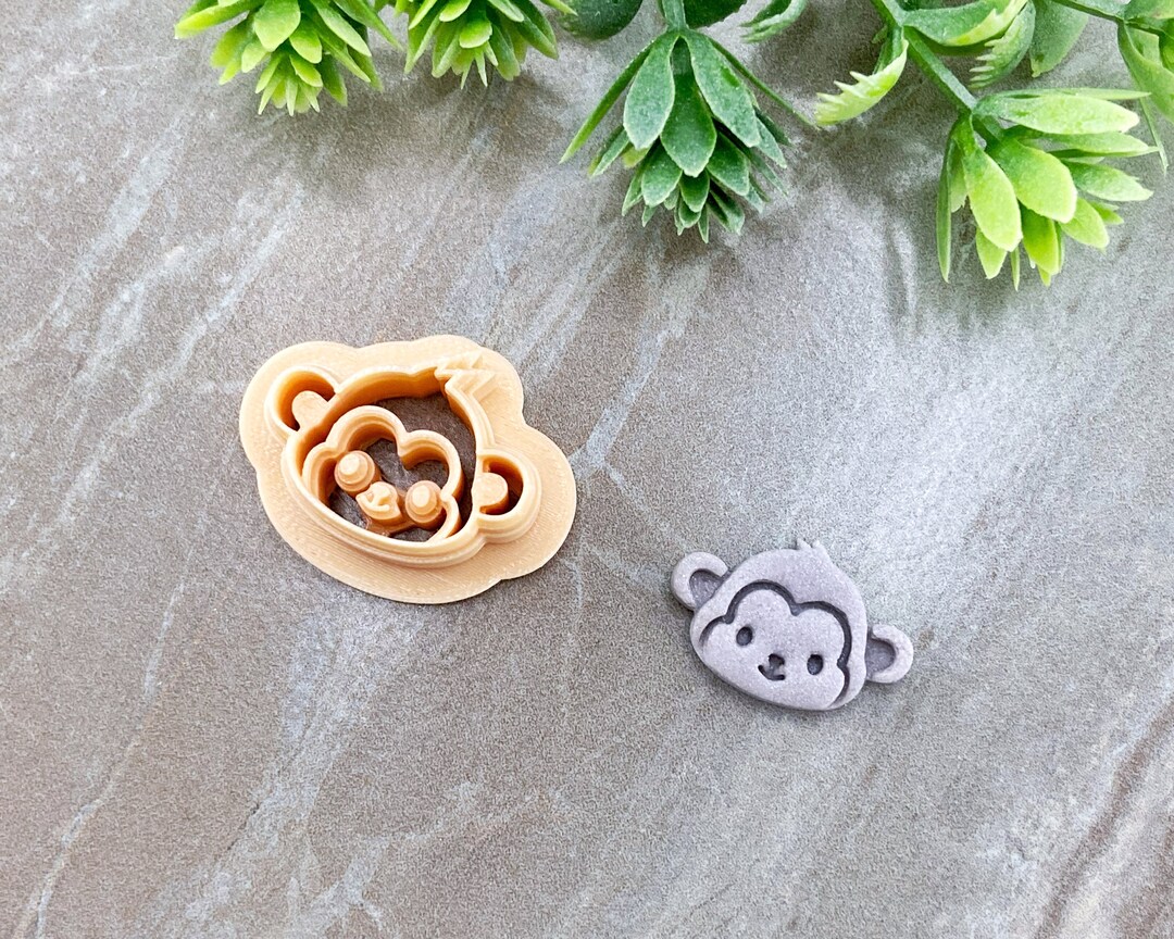 Monkey Clay Cutter, Animal Polymer Clay Cutter, Cookie & Fondant Cutter ...