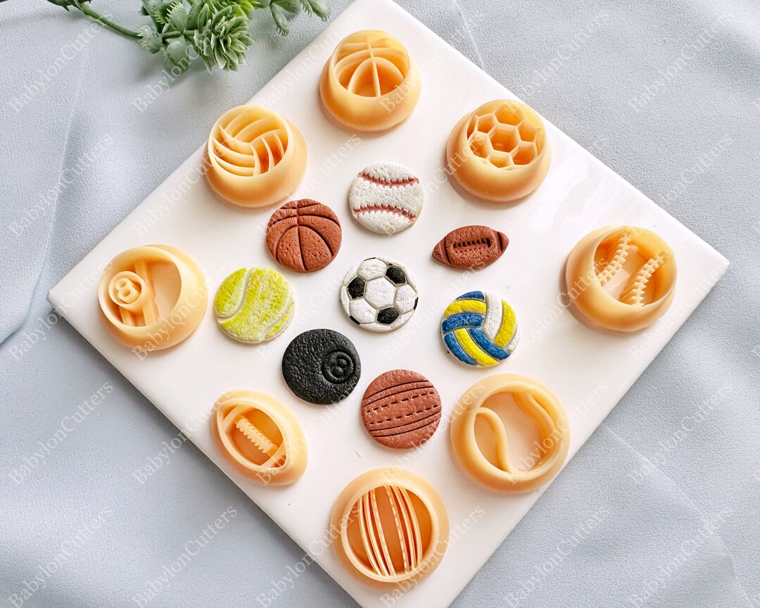 Sports Balls Clay Cutters, Summer Polymer Clay Earring Cutter ...