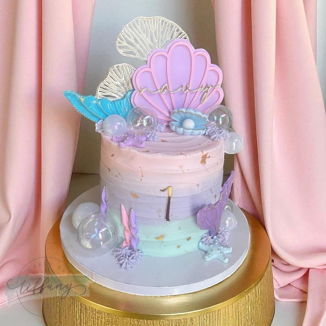 Oneder the Sea Cake Topper | Sea Shell Cake Topper | Under the Sea ...