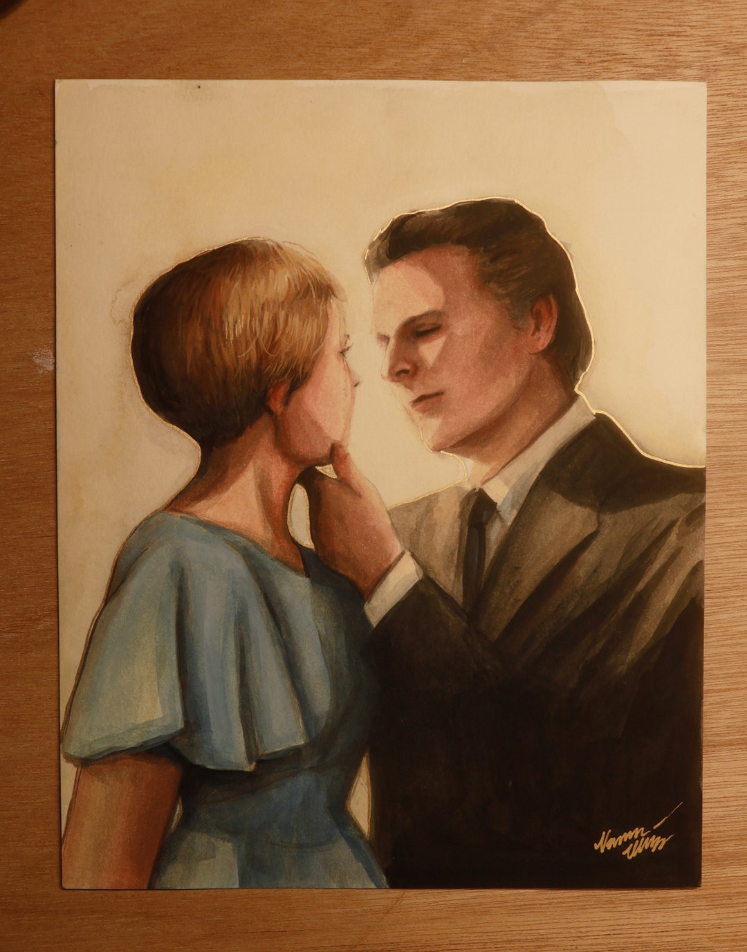 Maria and the Captain ORIGINAL PAINTING - Etsy