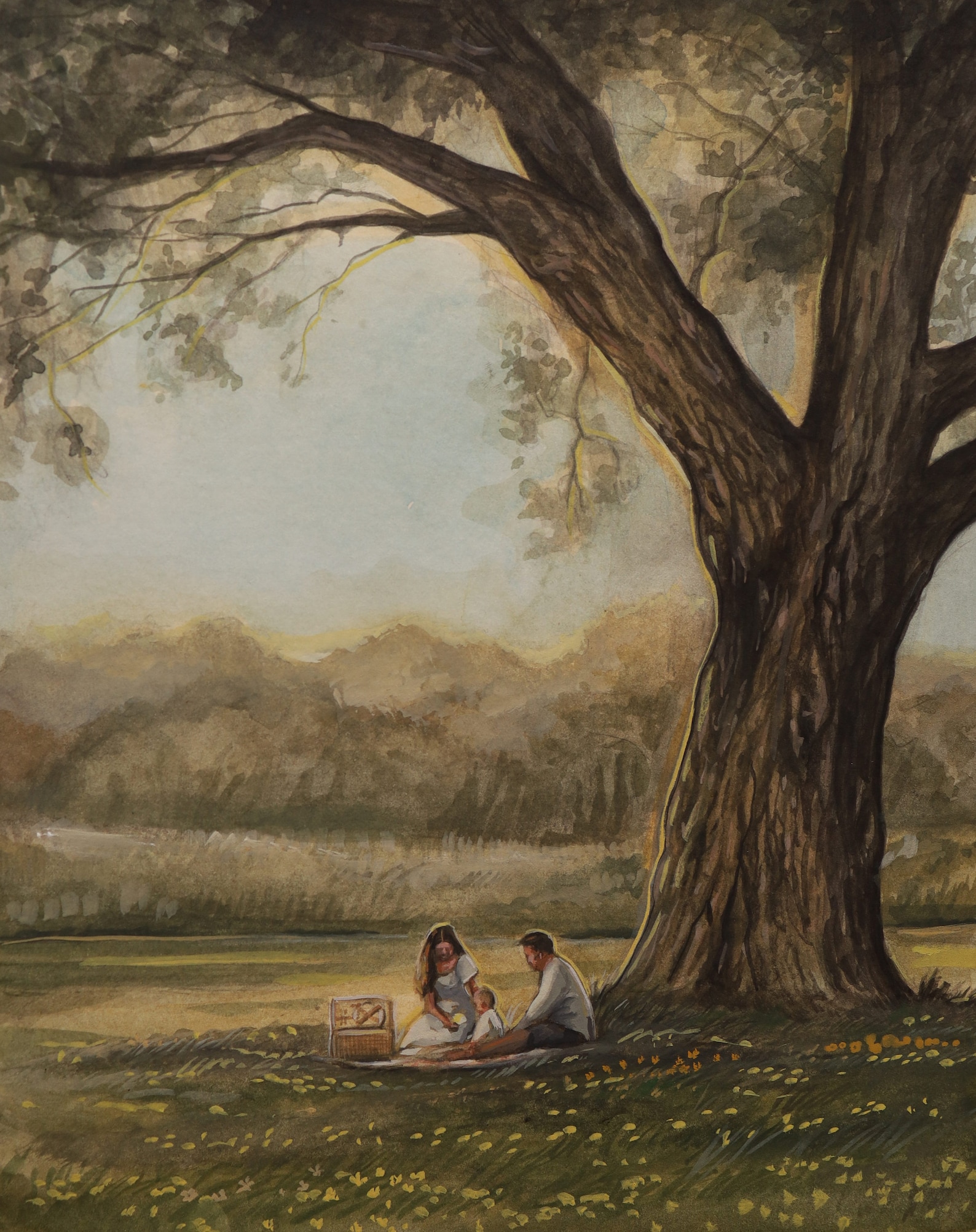 Picnic ORIGINAL PAINTING - Etsy