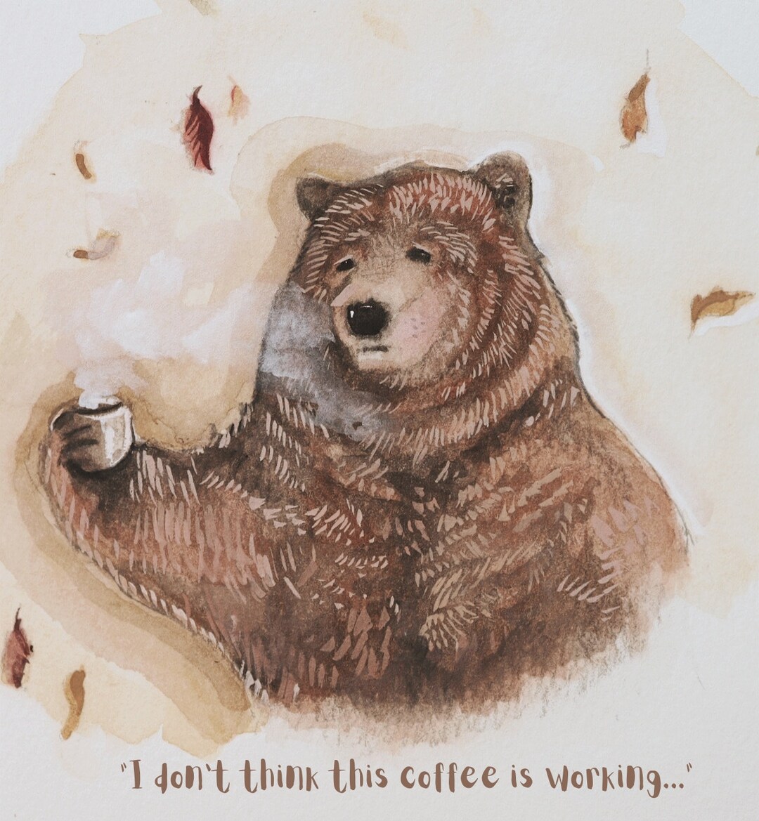 Coffee Bear Digital Download - Etsy