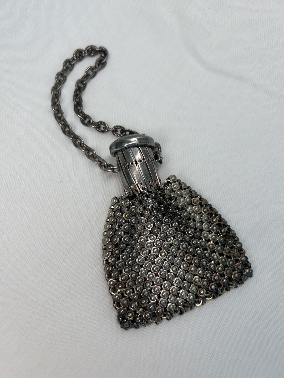 Vintage Metal Mesh Purse, Antique-style Handbag With Ornate Design ...