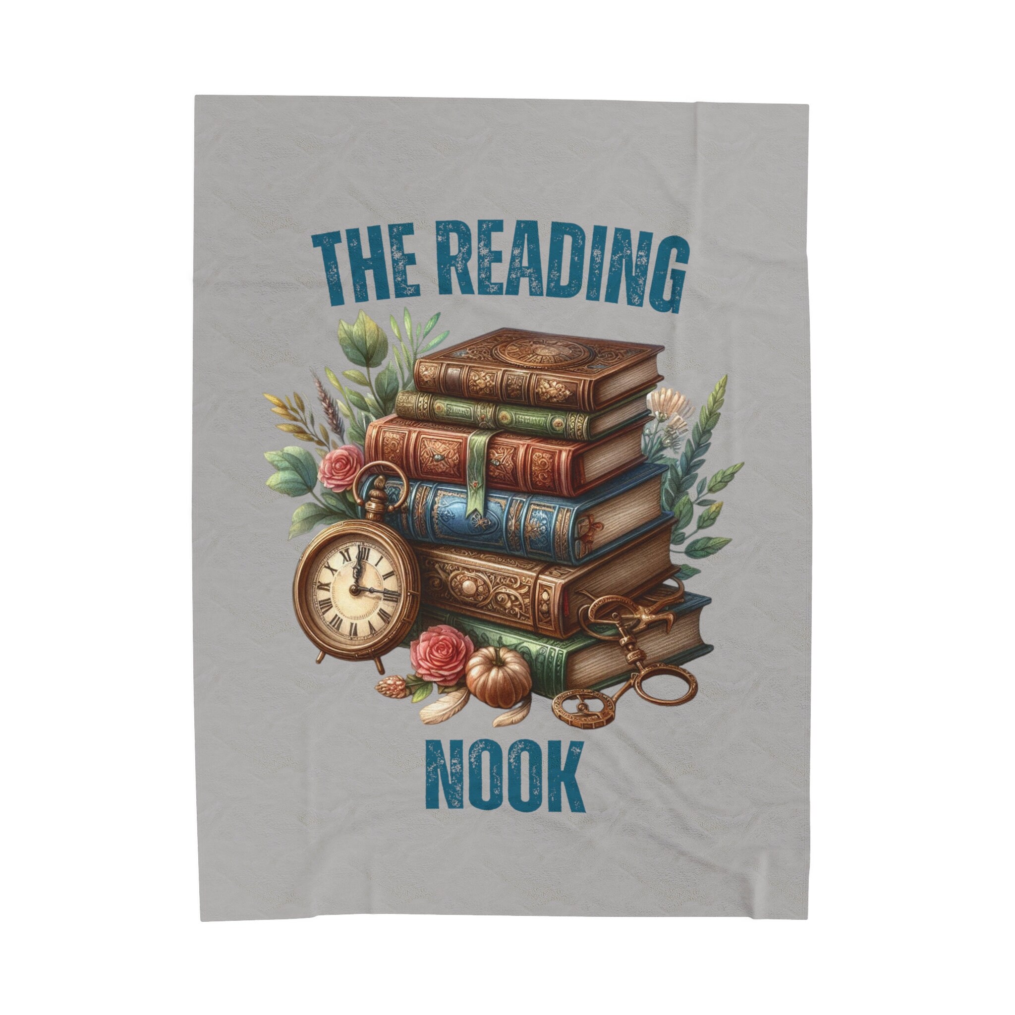 Reading Nook Velveteen Plush Blanket, Reading Lover Gift Throw, Book ...