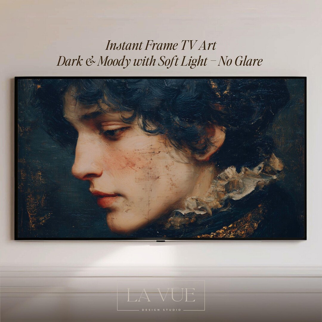 Dark Academia Frame TV Art, Moody Prince Portrait (digital Download) - Etsy