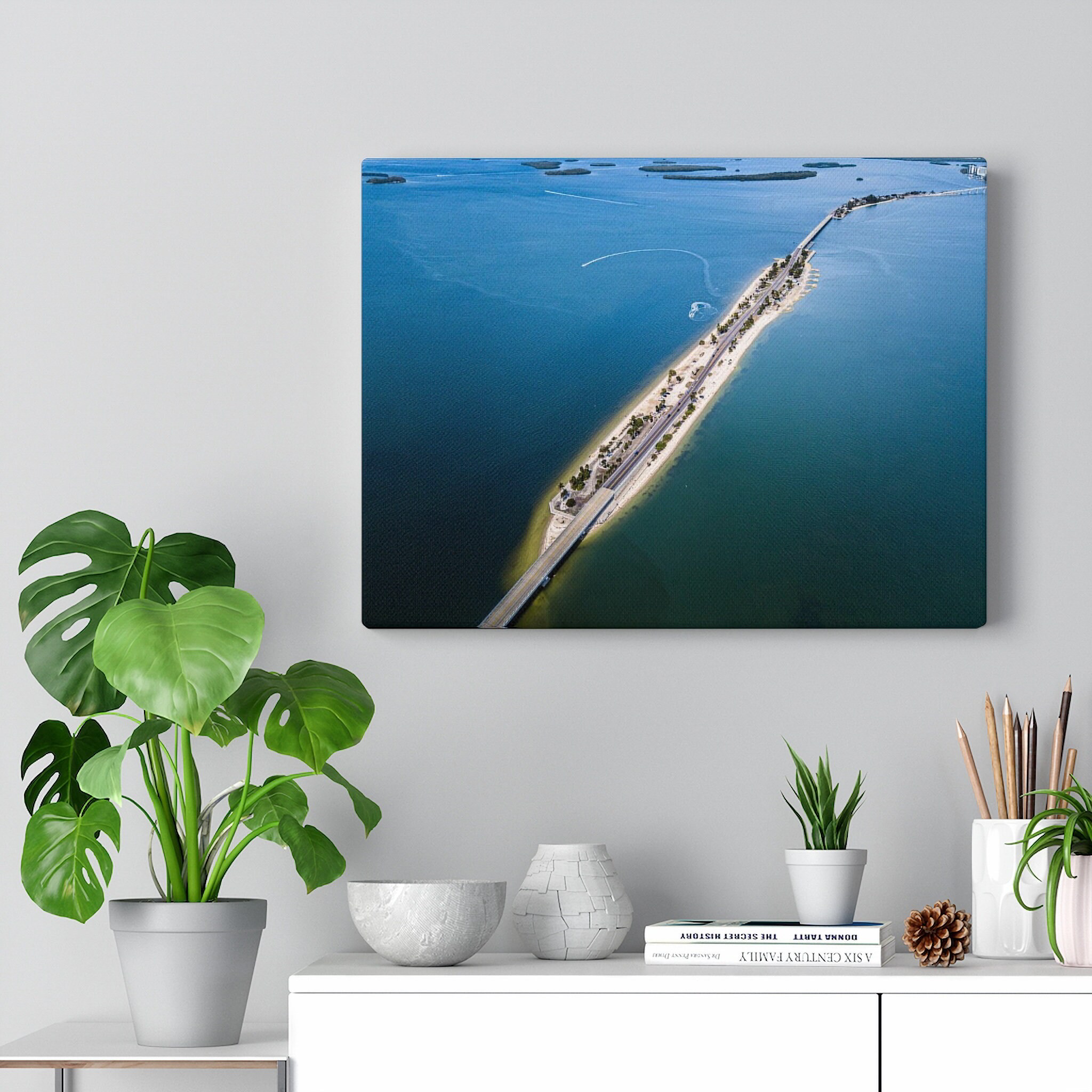 Canvas Wall Art, Island Road, Captiva Florida, Multiple Sizes, Quality ...