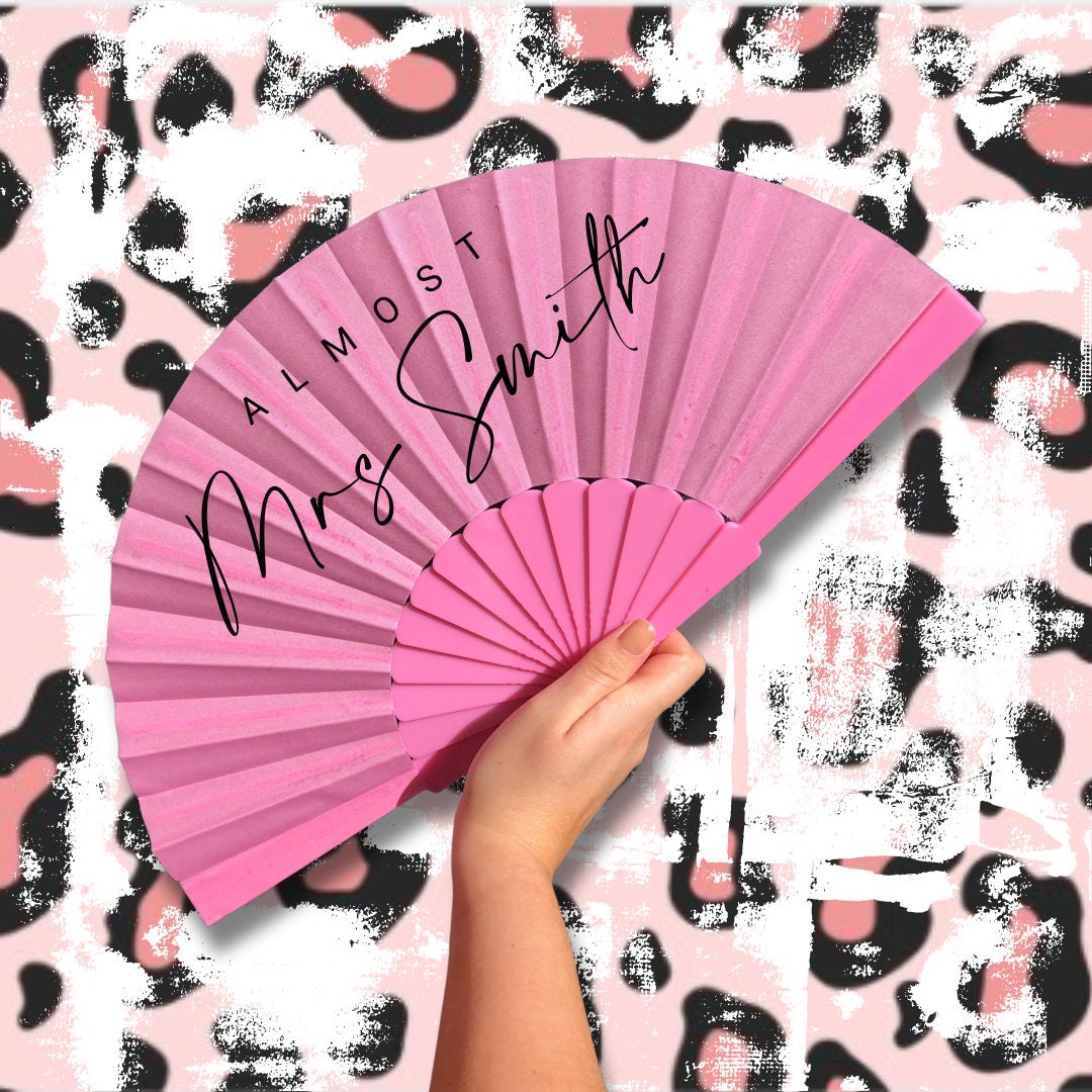 Catchy Clapper Hand Fan / Personalised Hand Folding Fan / Bridal / Rave ...