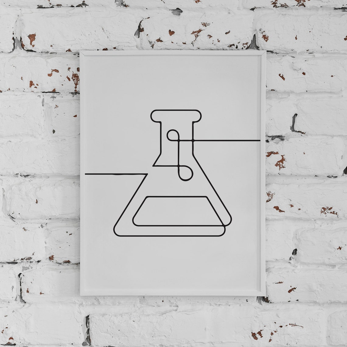 Minimalist Science Line Art, Digital Download, Chemistry Print - Etsy