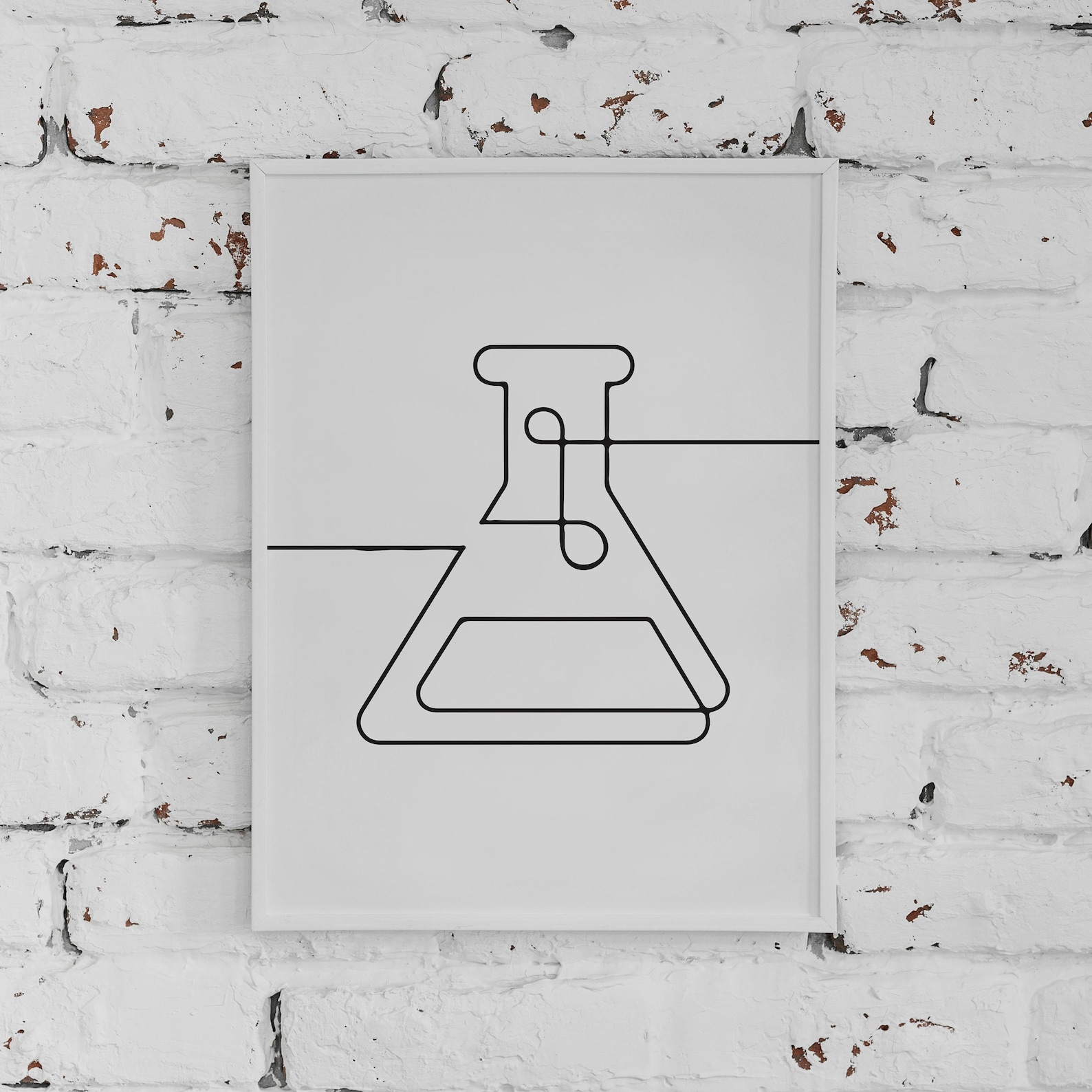 Minimalist Science Line Art, Digital Download, Chemistry Print - Etsy