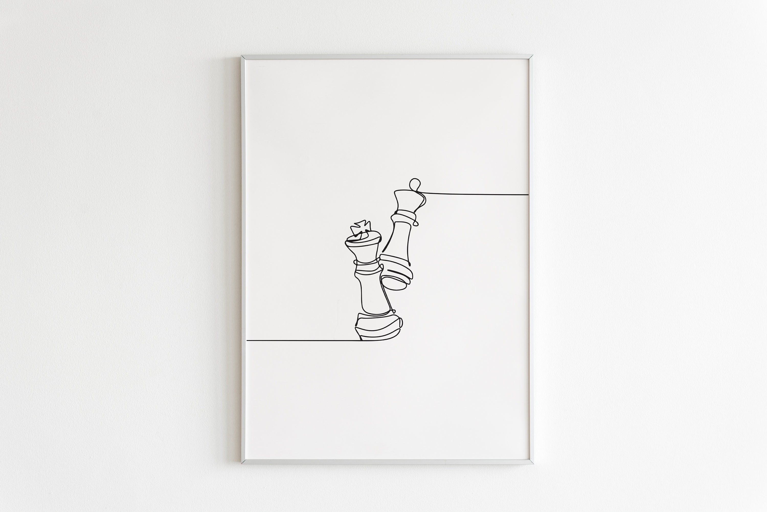 Minimalist Chess Line Art, Digital Download, Game Print - Etsy