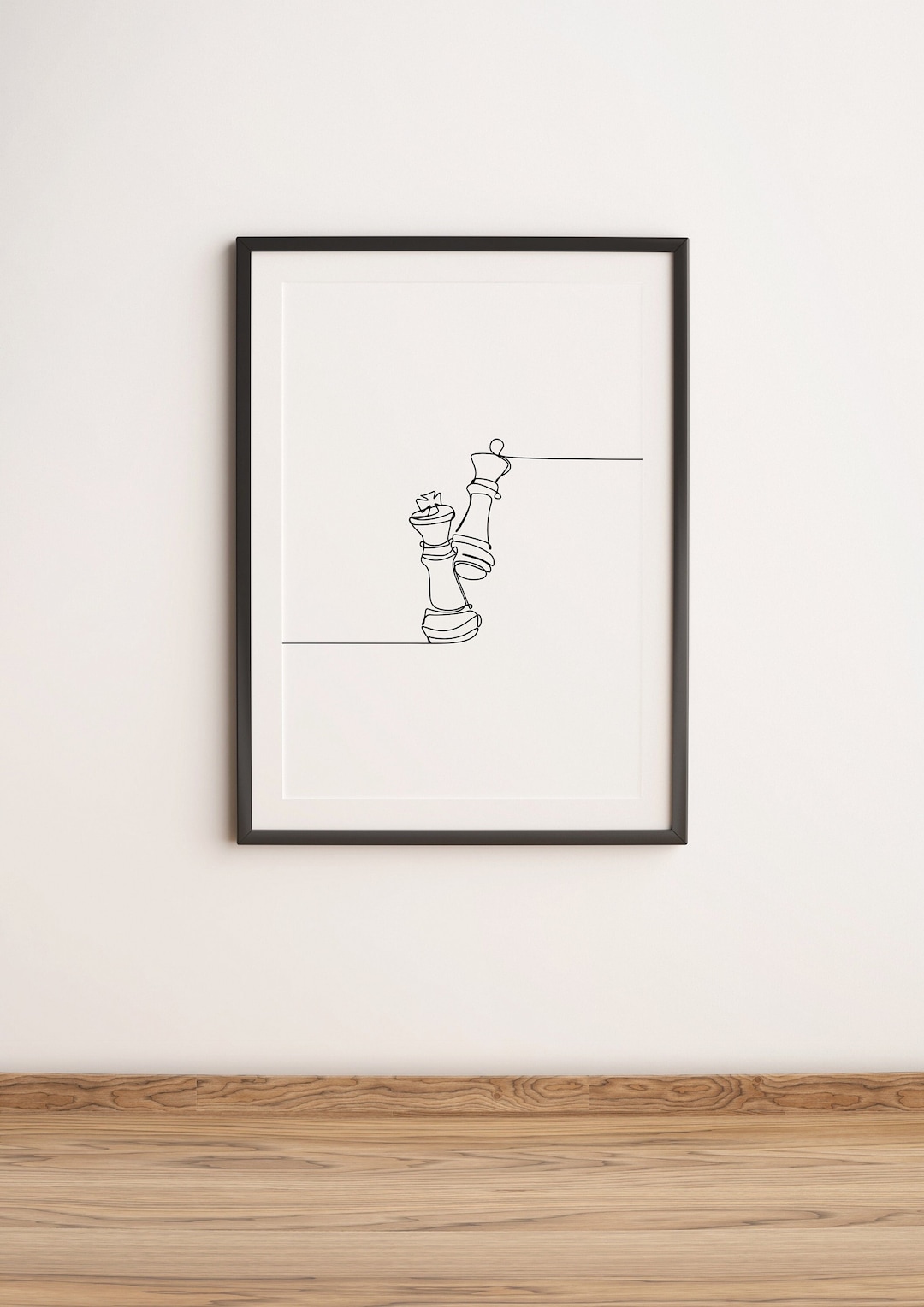 Minimalist Chess Line Art, Digital Download, Game Print - Etsy