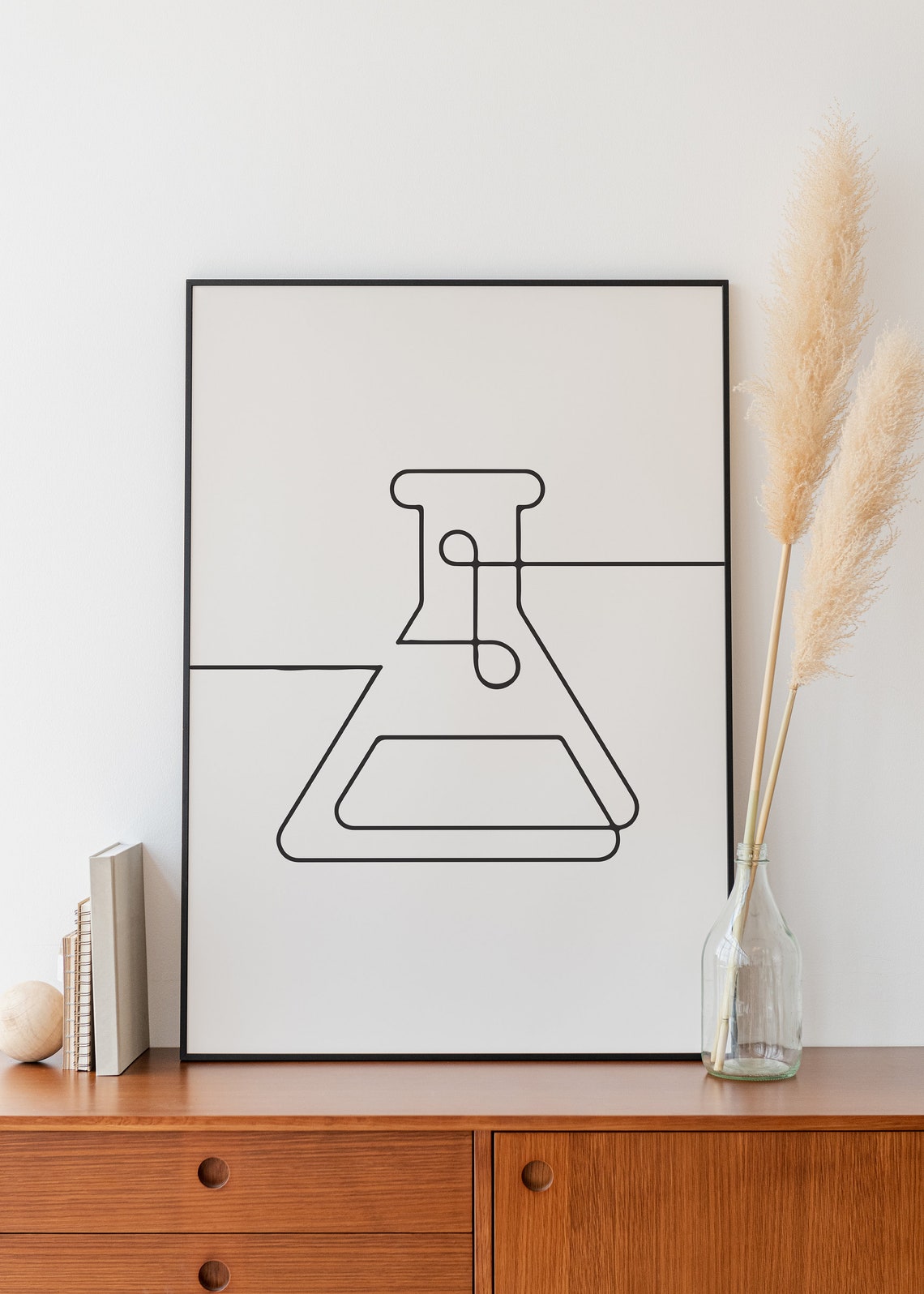 Minimalist Science Line Art, Digital Download, Chemistry Print - Etsy