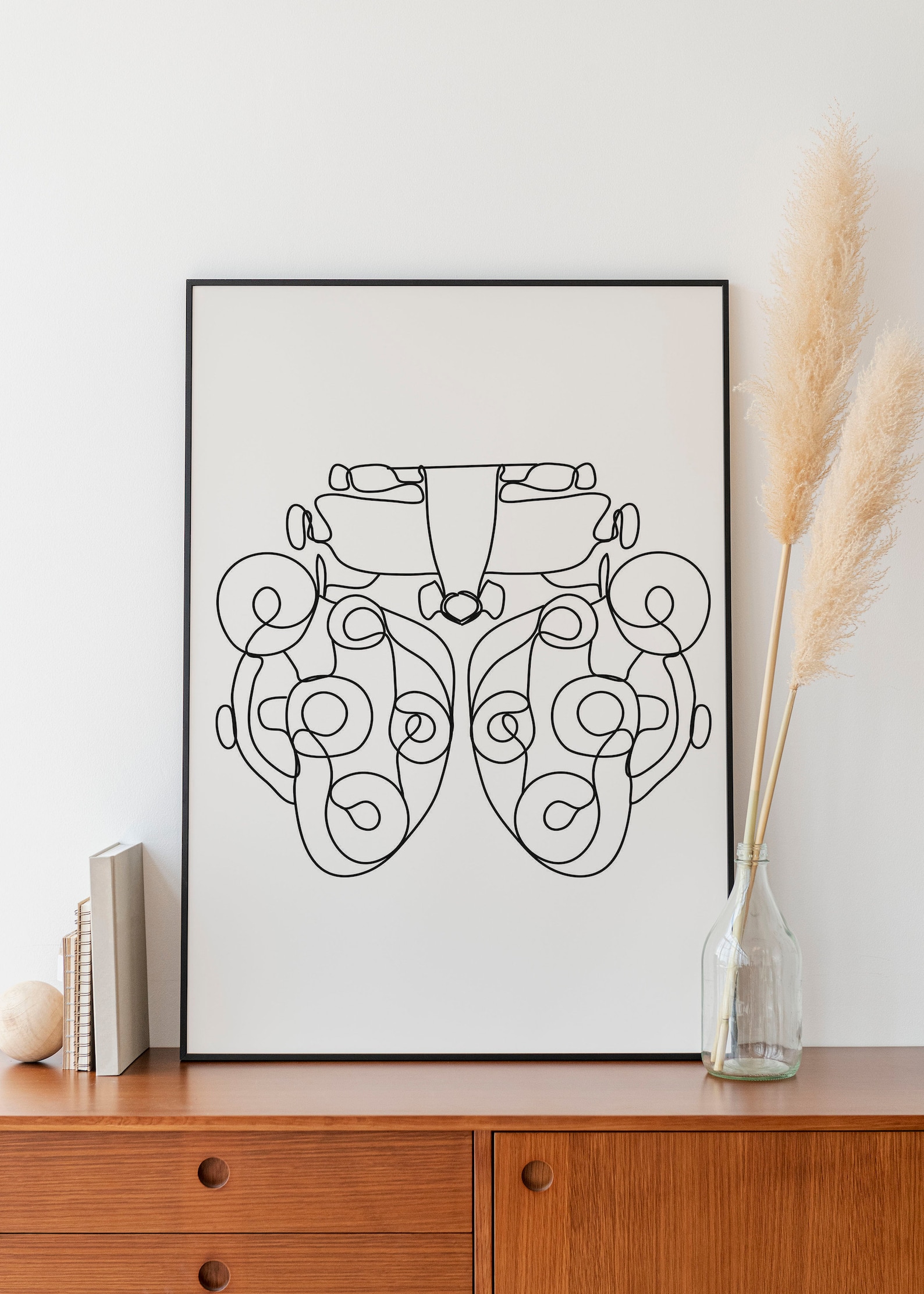 Minimalist Optical Eye Lens Line Art, Digital File, Gift Print, Medical ...