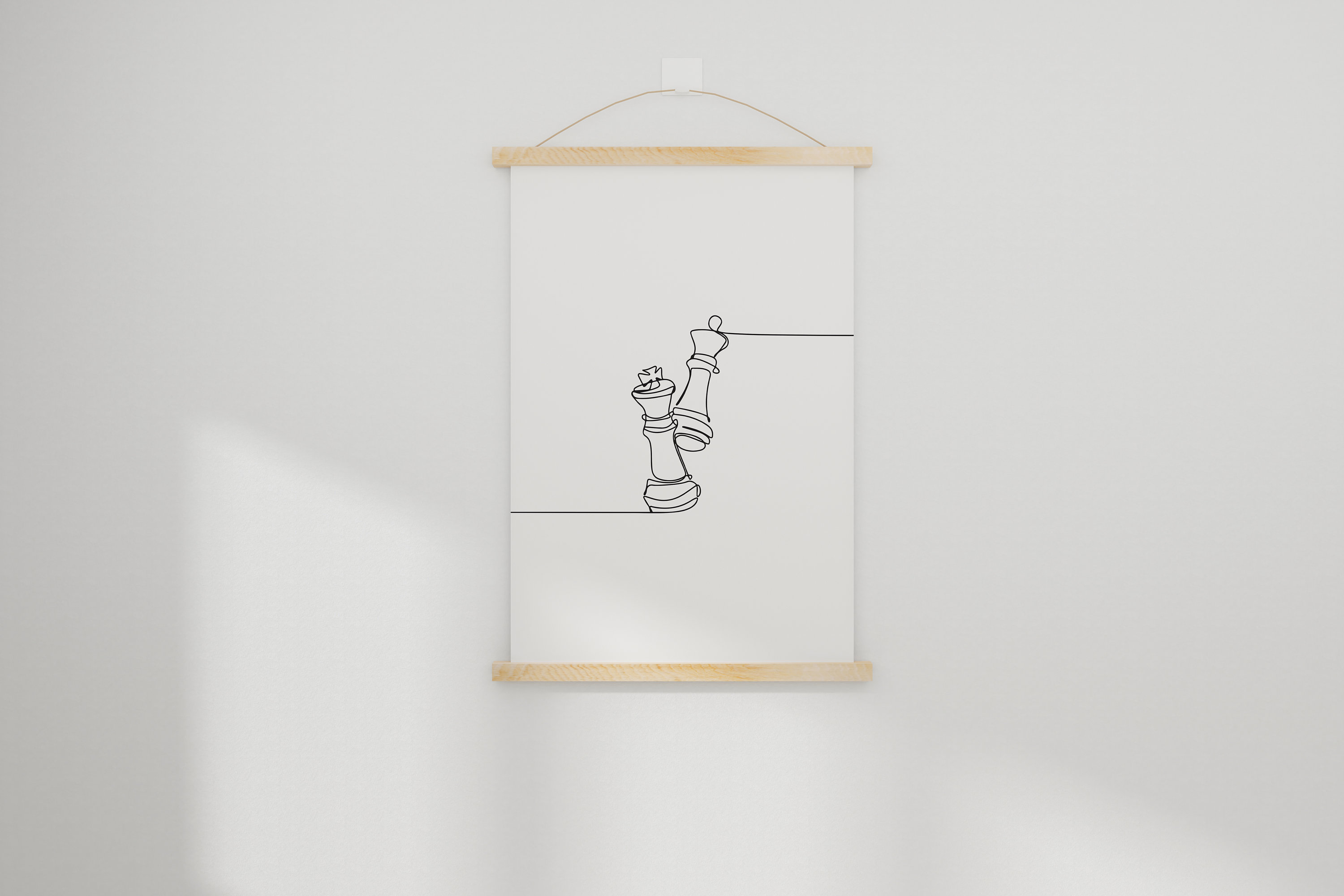 Minimalist Chess Line Art Digital Download Game Print - Etsy