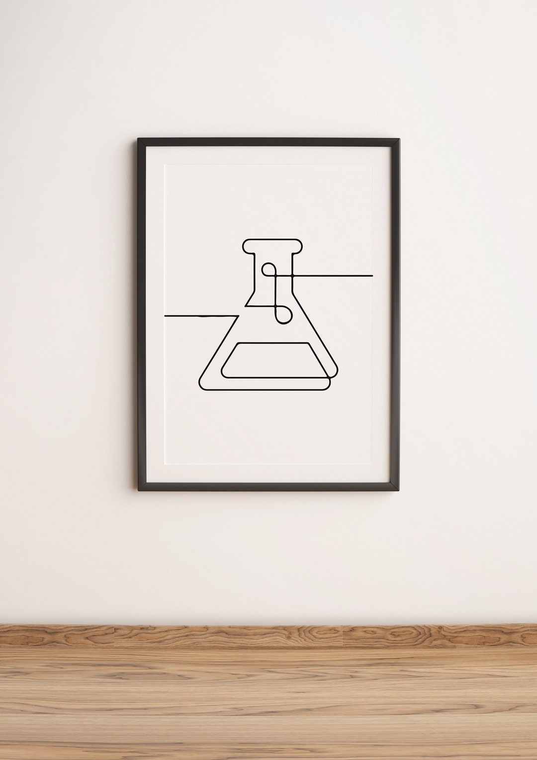 Minimalist Science Line Art, Digital Download, Chemistry Print - Etsy
