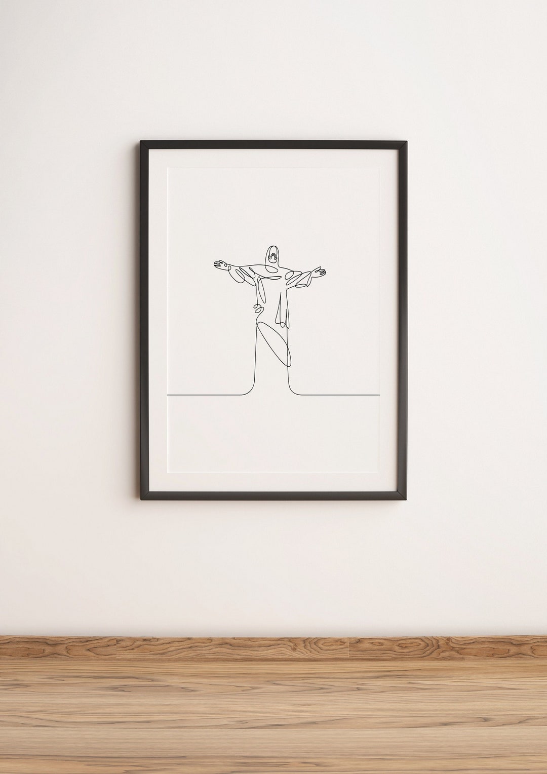 Minimalist Jesus Christ Line Art, Digital Download, Religious Print - Etsy