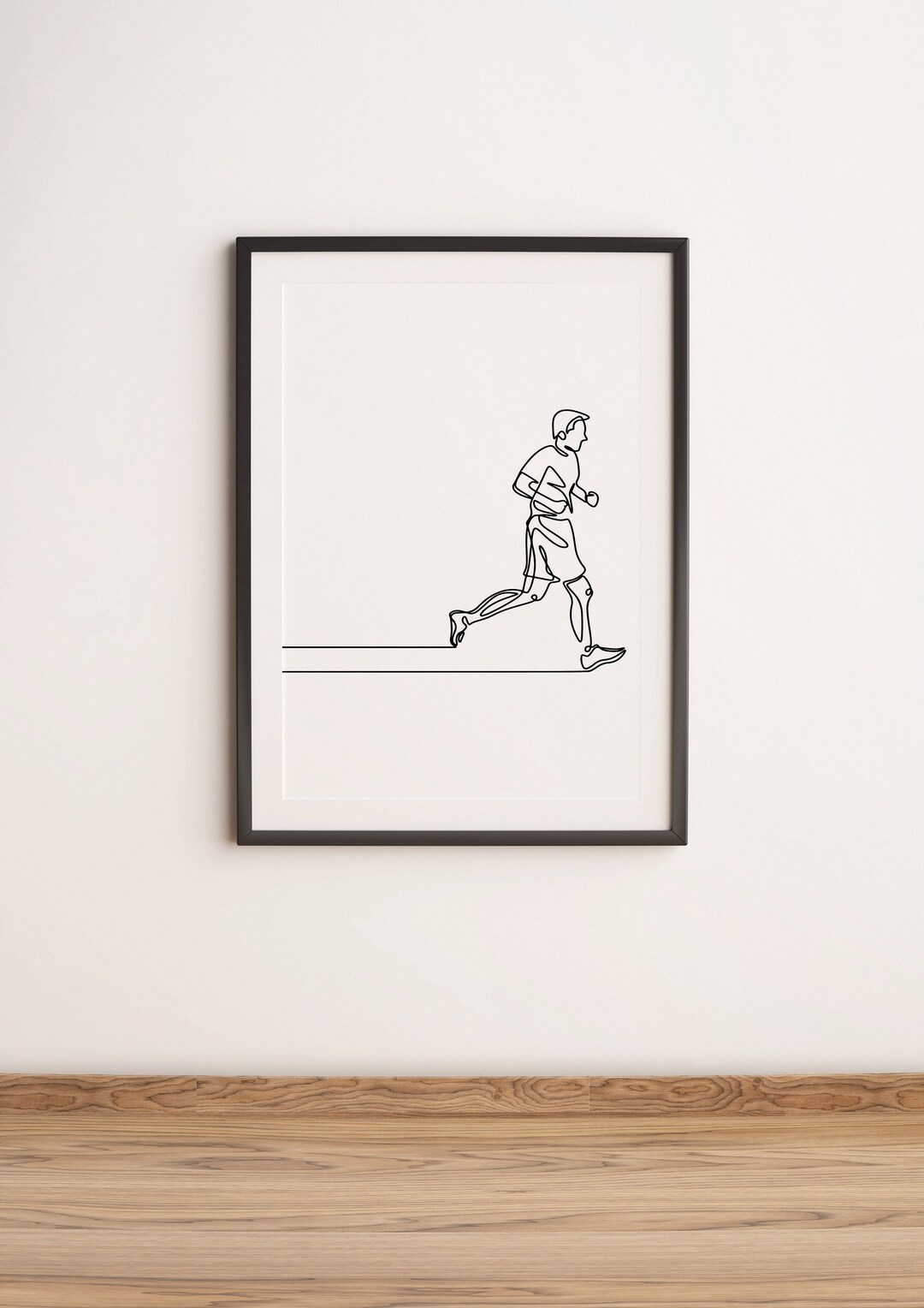Minimalist Running Line Art, Digital Download, Runner Sport Print - Etsy