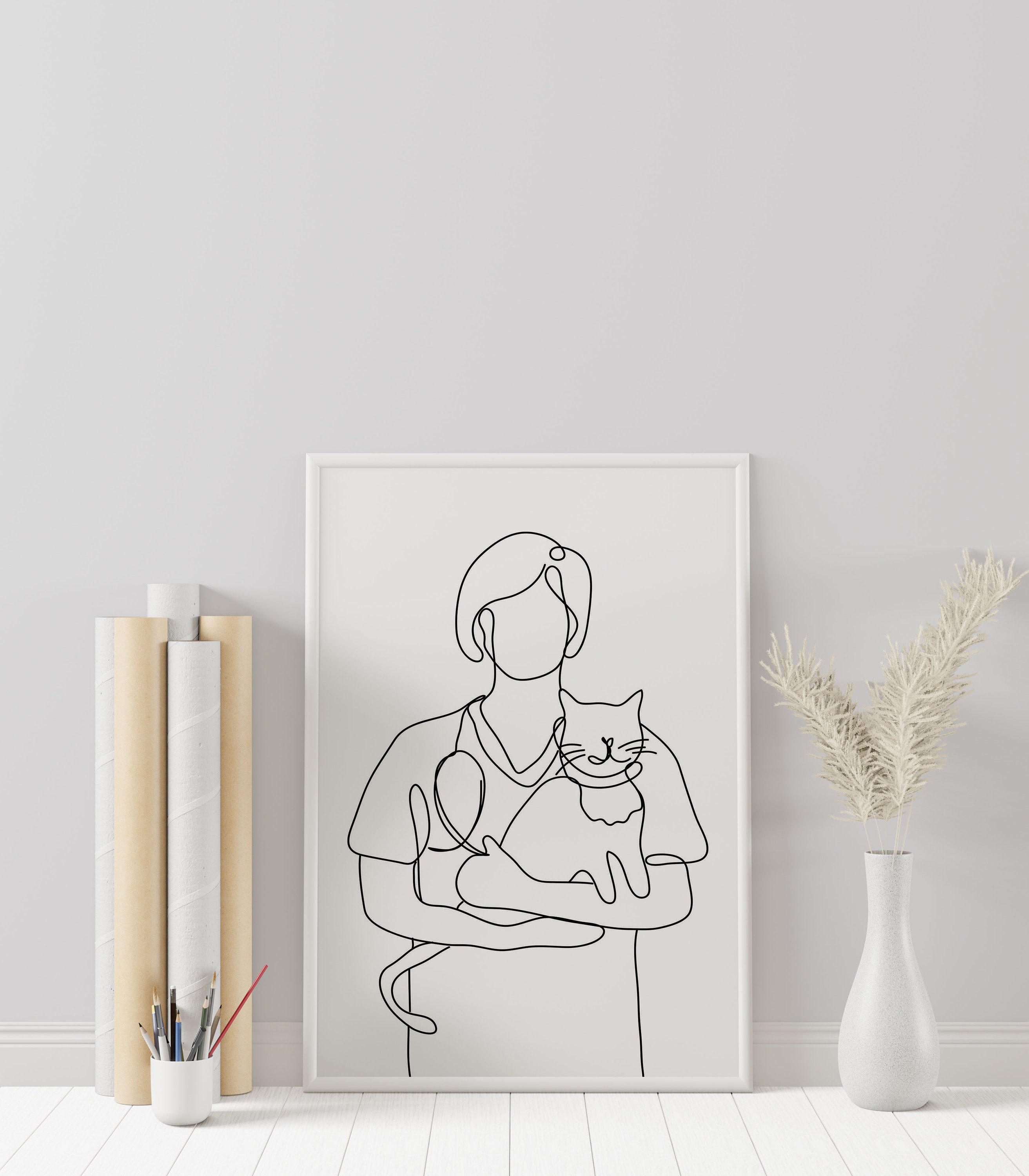 Veterinary Line Art, Vet Office, Clinic Decoration, Animal Hospital ...