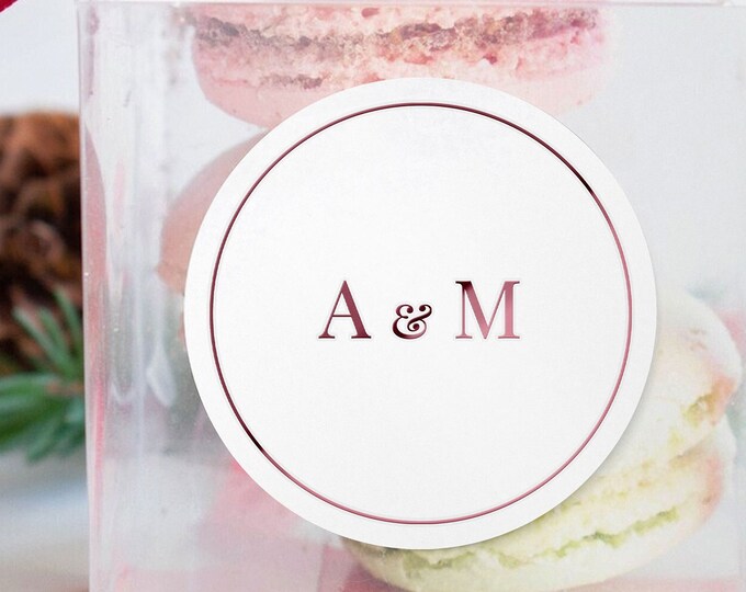 Clear Envelope Seals, Wedding Invitation Stickers, Initial Stickers for Weddings Gold ...