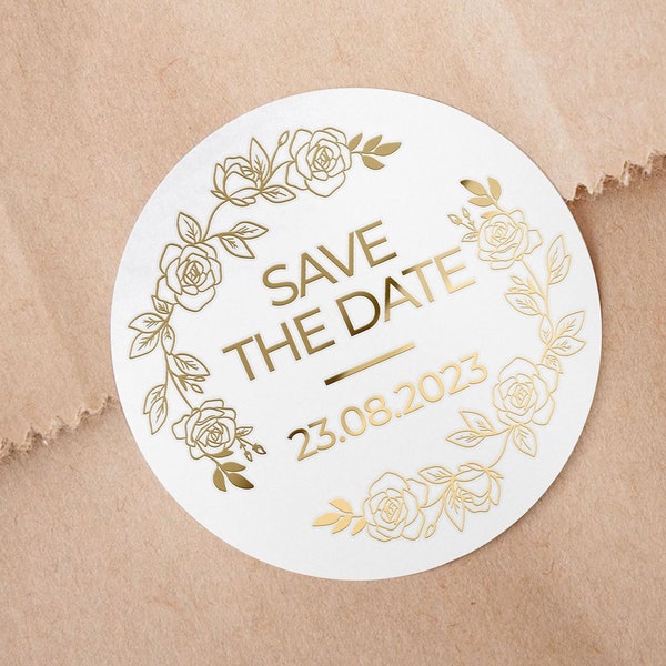Circle Save the Date - Etsy