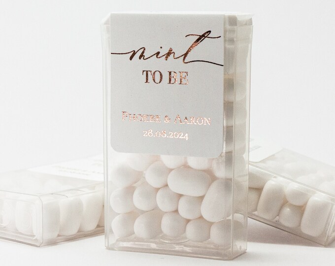 Tic Tac Mint to Be Favours Labels, Mint to Be Wedding Favor Stickers ...