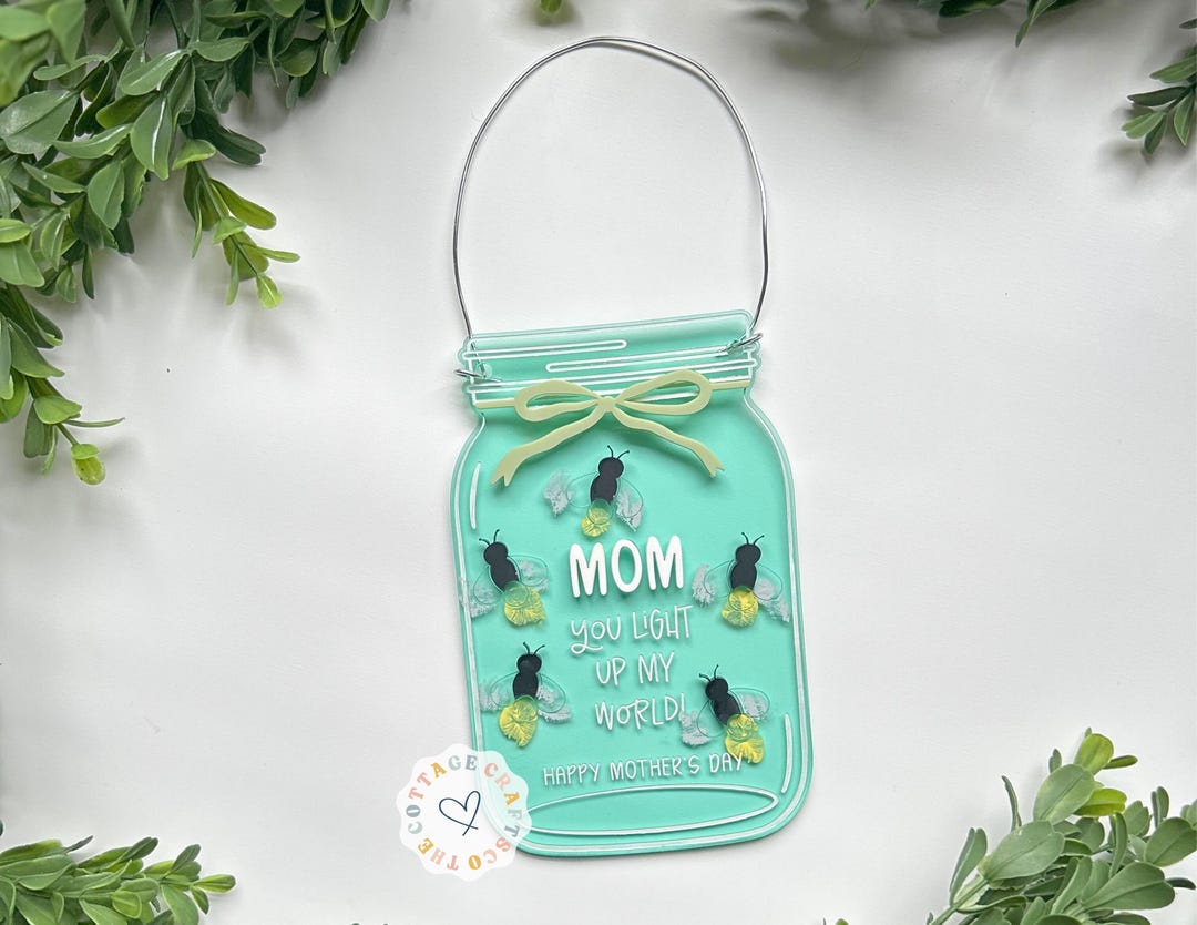 DIY Fingerprint Firefly Acrylic Mother's Day Keepsake Craft - Etsy