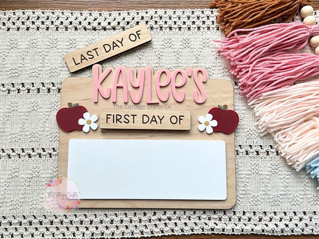 First Day of School Sign, Back to School Prop, First and Last Day Signs ...