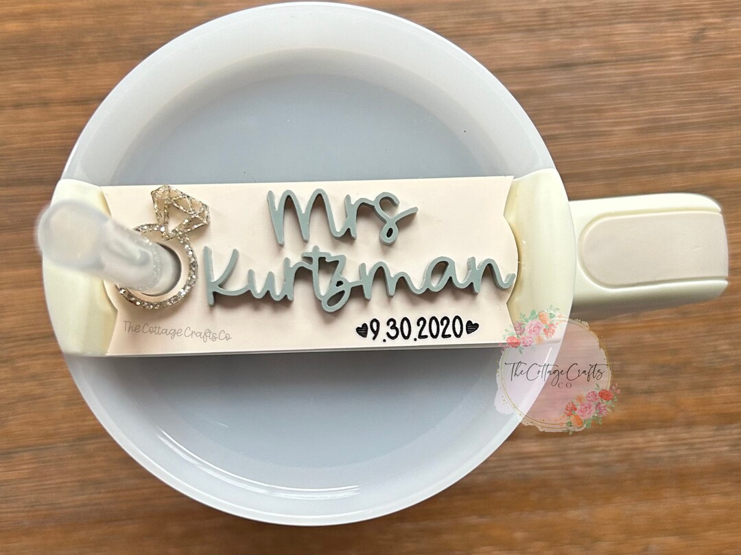 Mrs Tumbler Tag, Wifey Name Plate, Future Mrs Personalized Name Plate ...