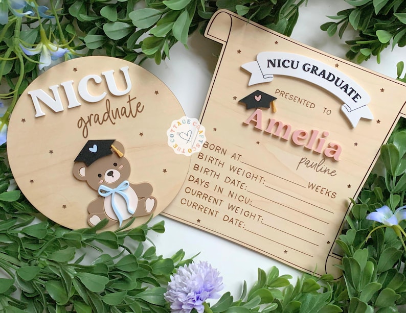NICU Certificate, NICU Graduate, Nicu Sign for Hospital, Nicu Warrior ...