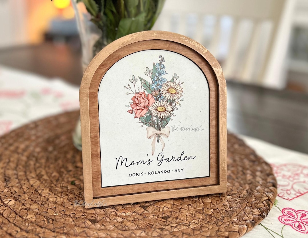 Birth Flower Bouquet, Personalized Mothers Day Gift, Birth Flower ...