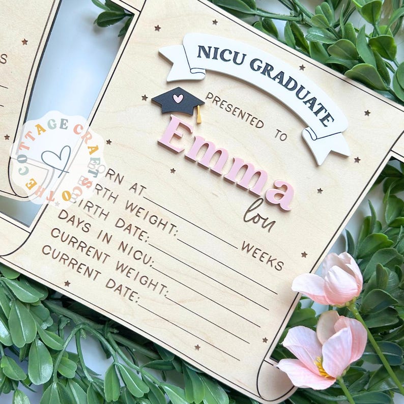 NICU Certificate, NICU Graduate, Nicu Sign for Hospital, Nicu Warrior ...