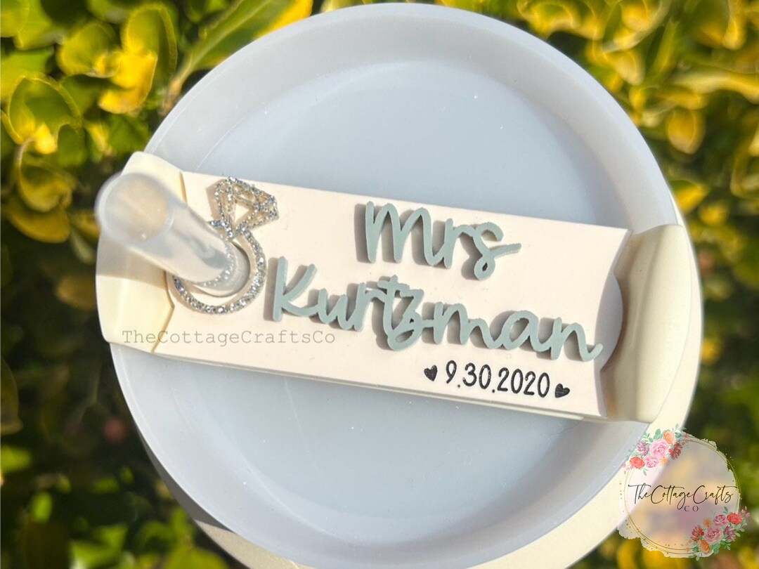 Mrs Tumbler Tag, Wifey Name Plate, Future Mrs Personalized Name Plate ...