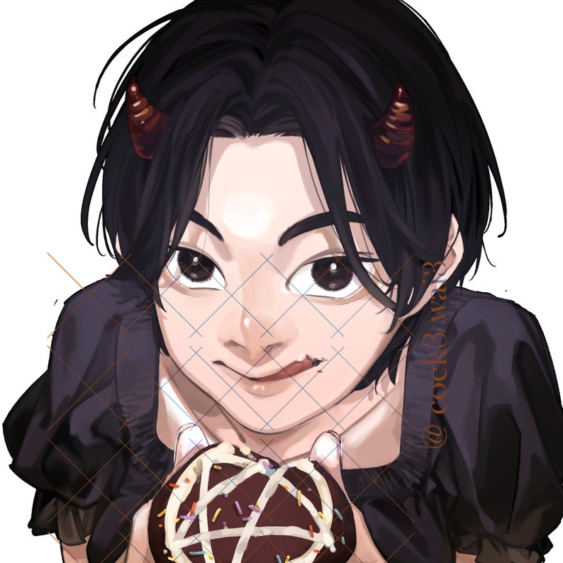Anime Digital Painting-oc/d&d/fanart/game/manga/anime/photo - Etsy