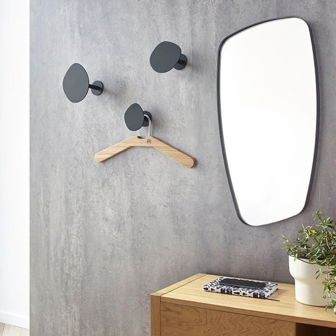 A Set of 3 Modern Steel Hangers - Etsy